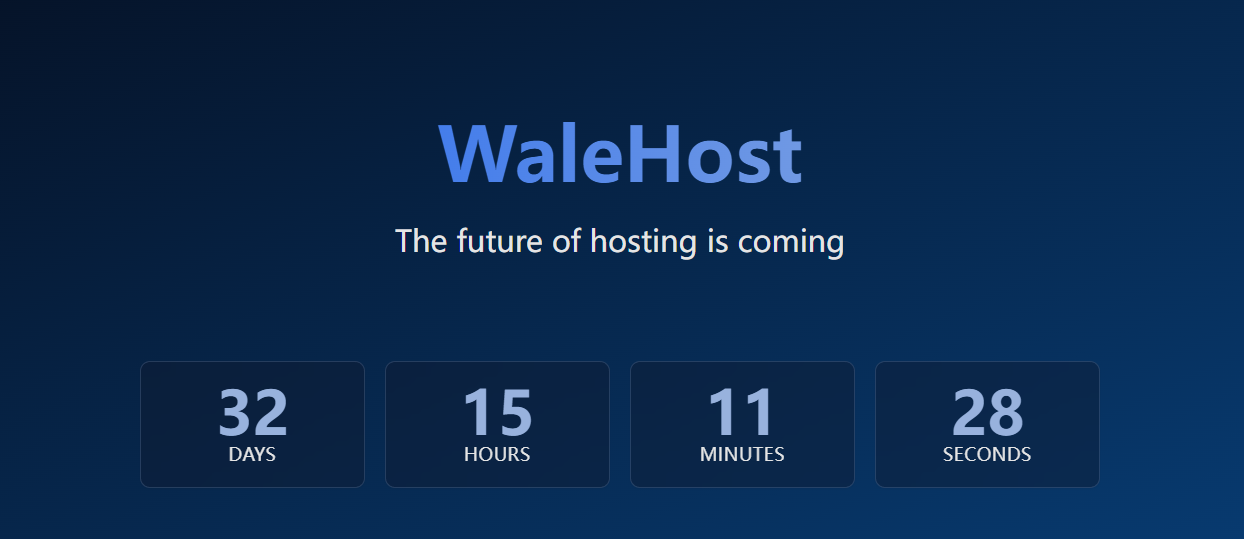 [Walehost 是哪家，这又要重出江湖了？]